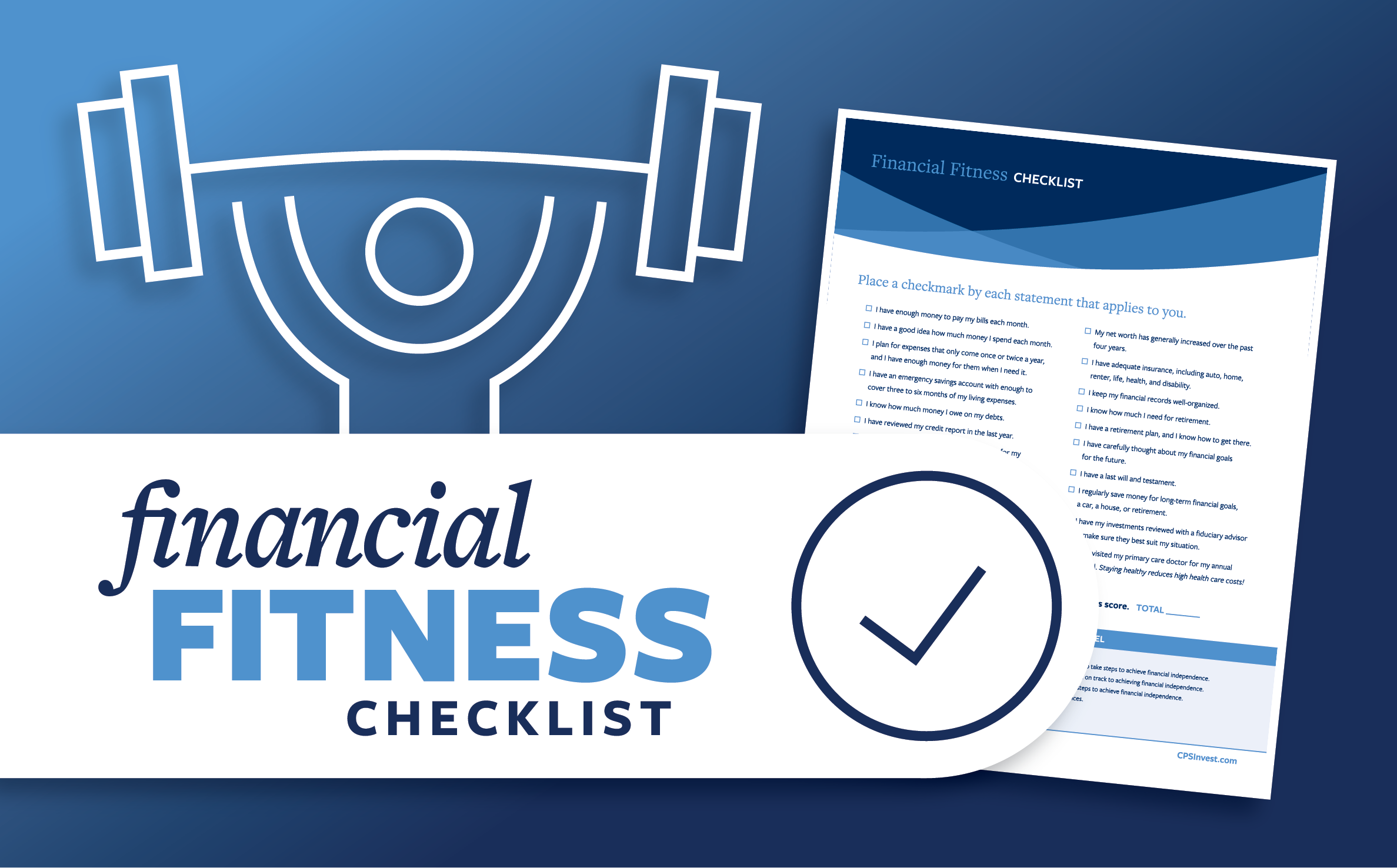 Financial Fitness Checklist